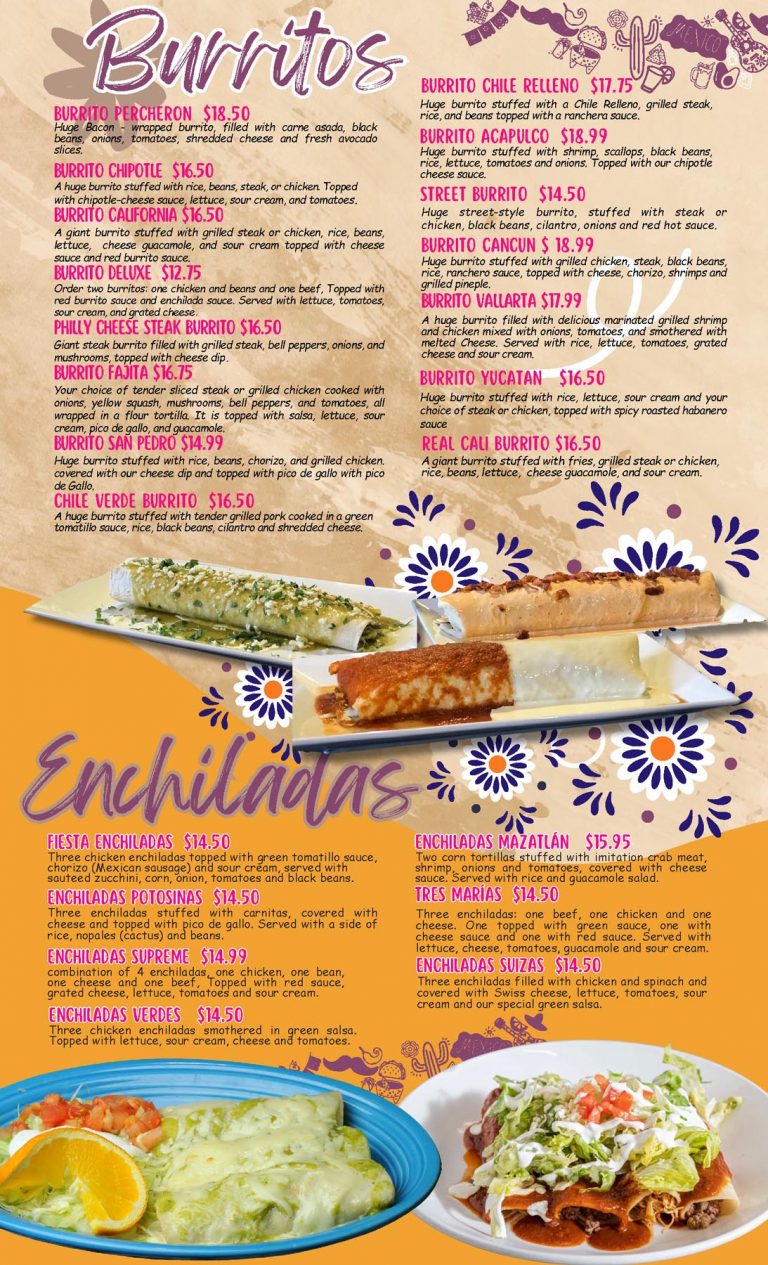 Menu – Cancun Mexican Grill Cantina